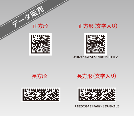 DataMatrix（データマトリックス） ECC200コード データ販売