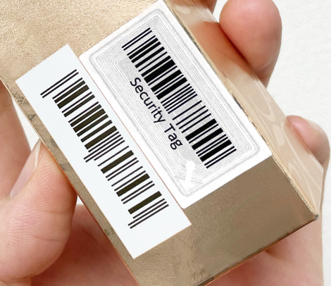 万引き対策 防犯シール（ICチップ柄） 35×20（バーコード入り）